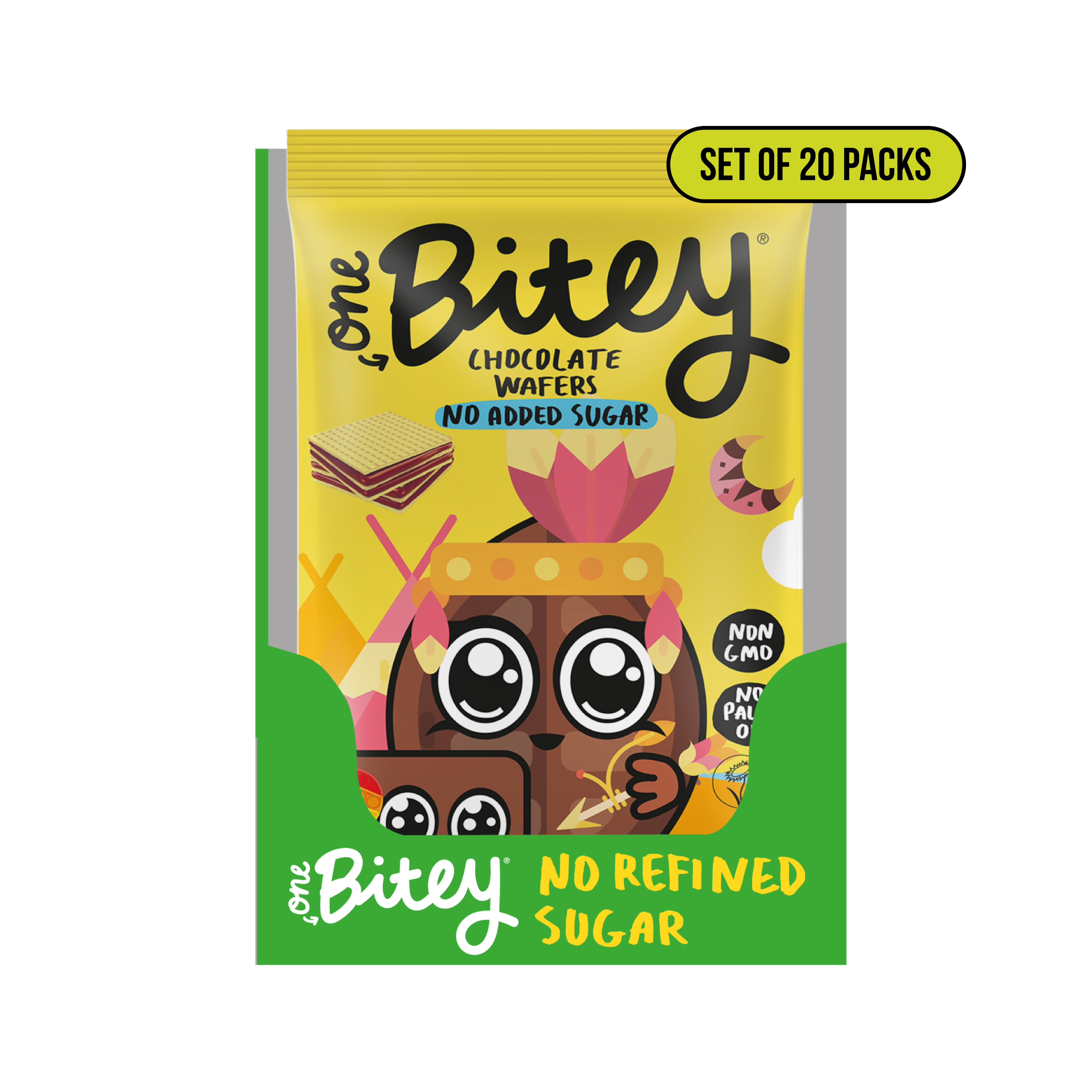 Buy One Bitey Sugar Free Wafers Chocolate 35g 20s online at best price in the UAE | Life Pharmacy